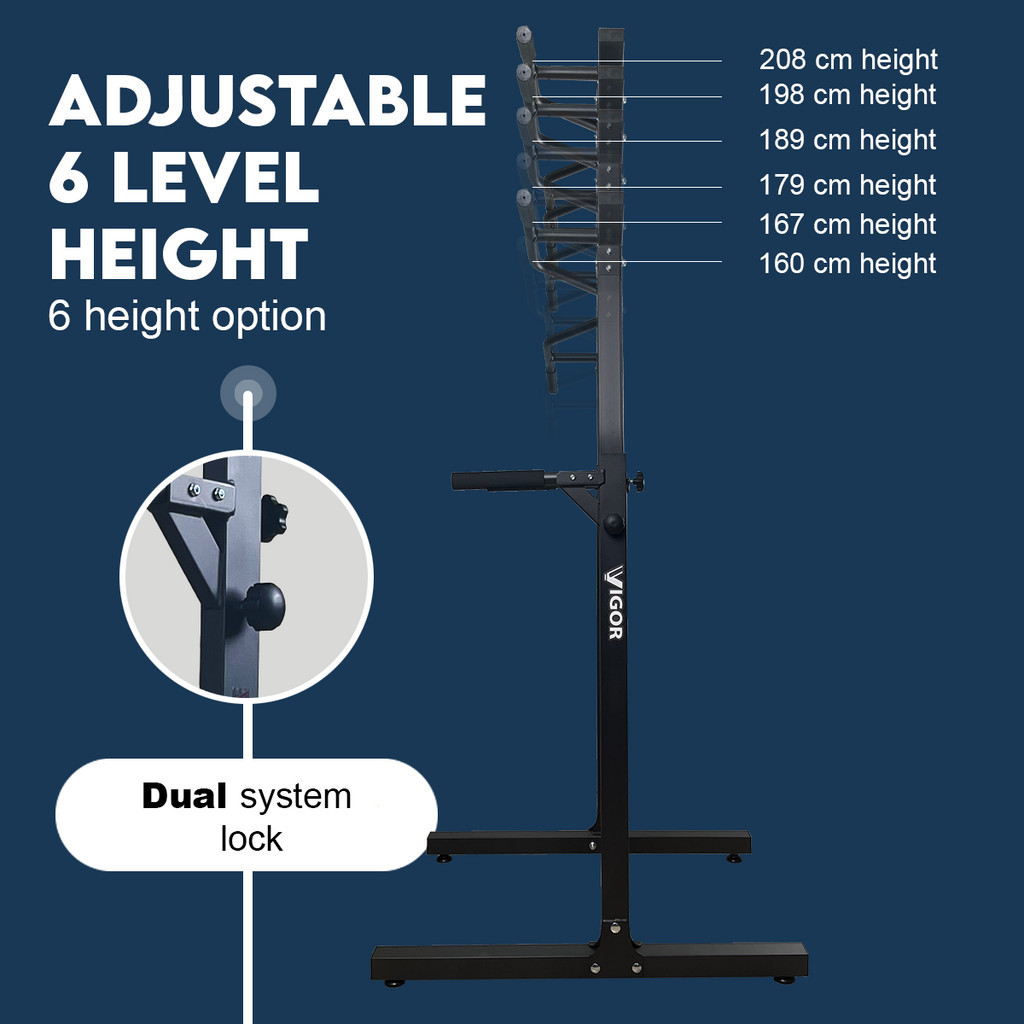 Vigor Fitness Power Tower Elite Chin Up Pull Up Bar / bar palang tarik ...