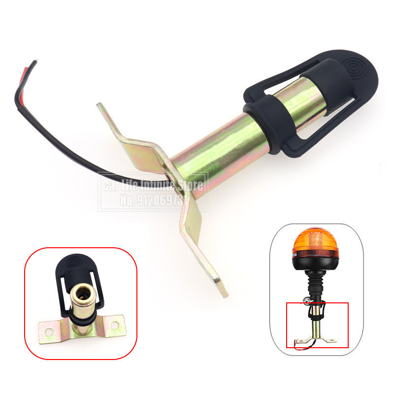 Car Truck Metal Rotating Flashing Beacon Mount Warning Light Bracket ...