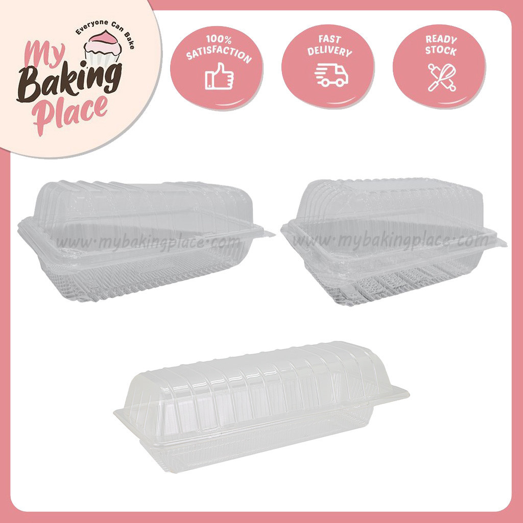 Swiss Roll Cake Box Kotak Kek Transparent Bekas Kek Transparent Plastic ...