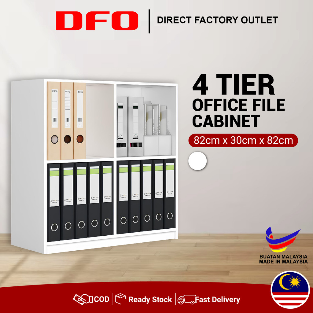DFO Office File Cabinet 4 Tier /A4 Bookshelf/Rak Buku 4 Tingkat/Home ...