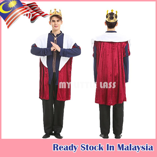 MYLITTLELASS Adult Men European Court Costumes Royal Medieval Dress ...