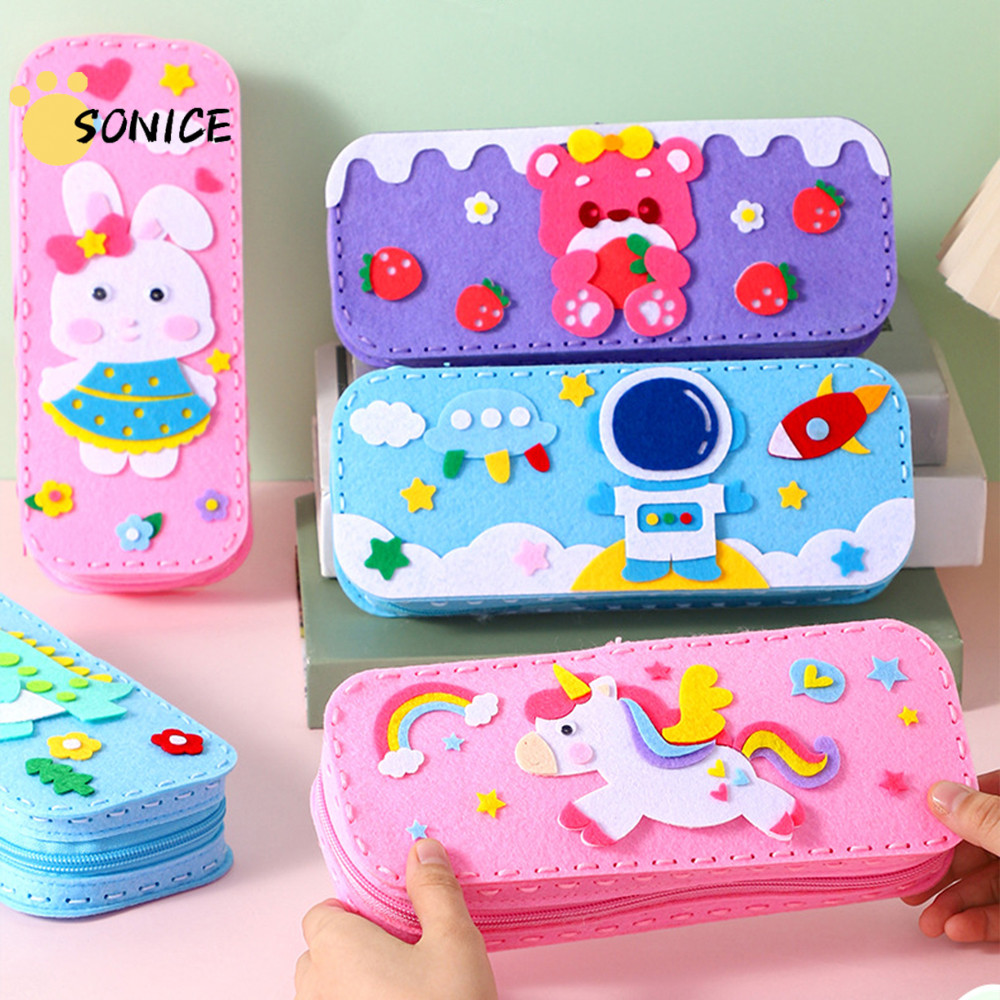 DIY Cartoon Stationery Box Eco-Friendly Cartoon Pencil Box Making Kit ...