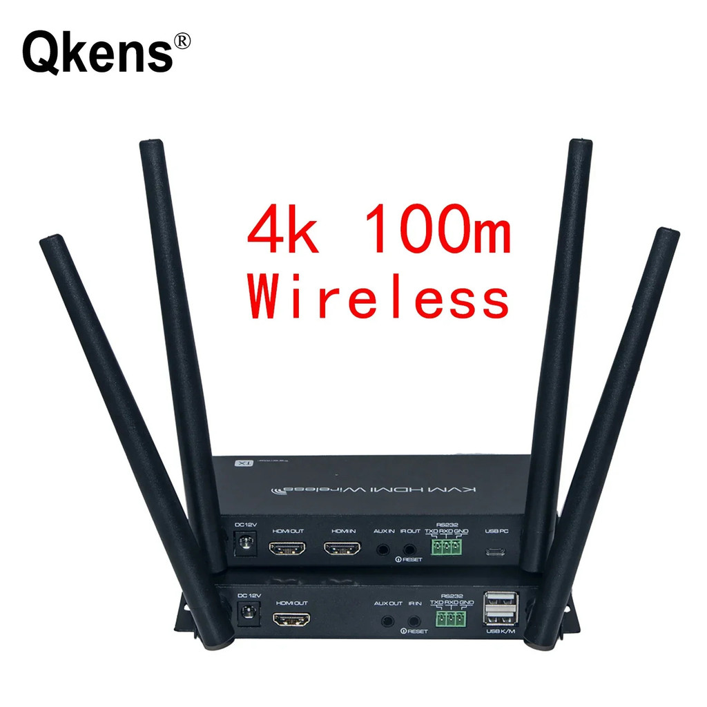 4K HDMI Extender 100m Wireless Transmission Video Transmitter Receiver ...