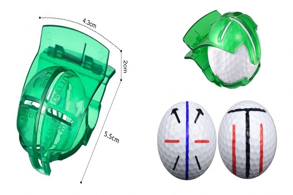 Golf Bag Clip Alignment Marker Tool Portable Golf Ball Alignment Tool ...
