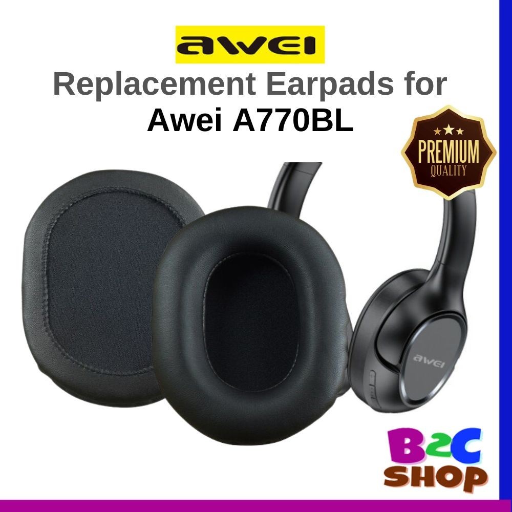 🔥𝗥𝗘𝗔𝗗𝗬 𝗦𝗧𝗢𝗖𝗞🔥 1Pair AWEI A770BL Wireless Headphone Replacement Square ... 🔥𝗥𝗘𝗔𝗗𝗬 𝗦𝗧𝗢𝗖𝗞🔥 1Pair AWEI A770BL Wireless Headphone Replacement Square ...