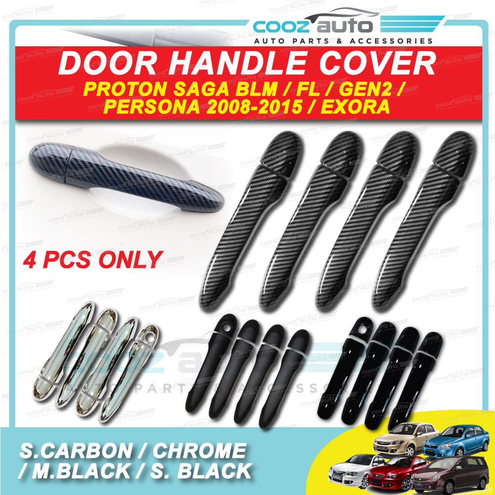 Proton Saga BLM FL FLX Exora Gen2 Persona Old Door Handle Cover Chrome ...