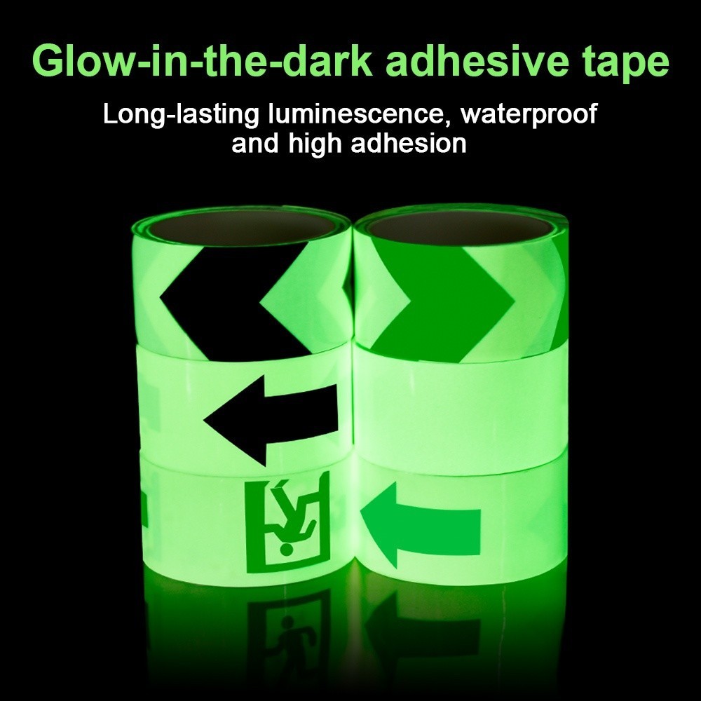 5 Meters Luminous Reflective Tape Glow In The Dark Tape Self-luminous ...