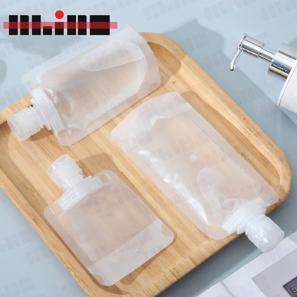 Dispenser bag Refillable Pouches Shampoo Liquid Cosmetic Storage ...