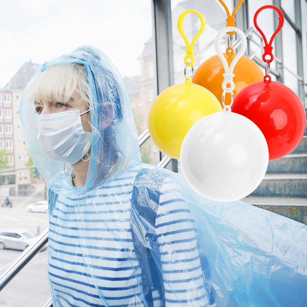 Disposable Raincoat - Hooded Rainwear - Adults Raincoats - Transparent ...