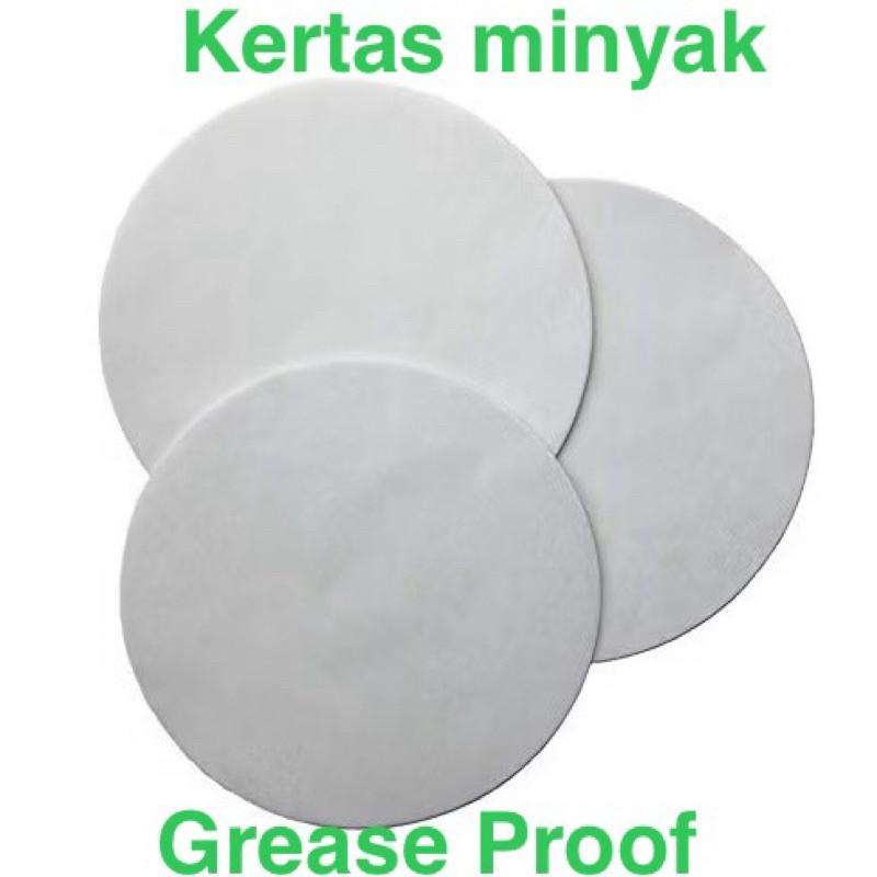 Grease Proof Round Paper/Round Grease Proof Paper/Kertas minyak bulat ...