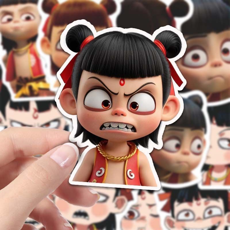 Nezha Stickers 60 Photos Nezha: Birth of The Demon Child Expression ...