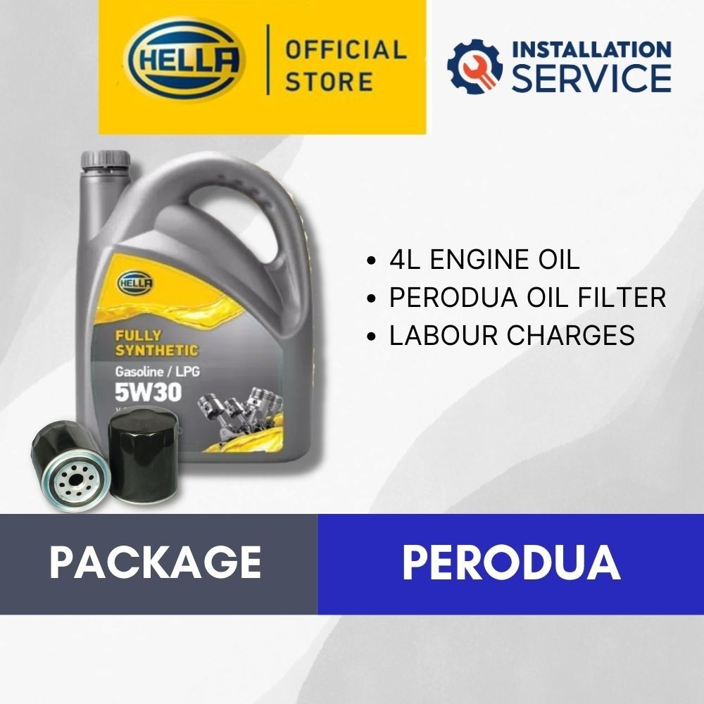Perodua Engine Oil Service Package HELLA Engine Oil | Shopee Malaysia