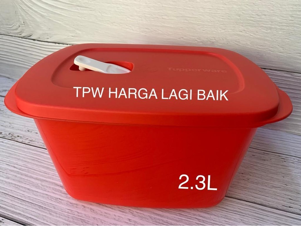 Tupperware Crystalwave Lunch Box 1.1L, 1.7L, 2.3L / Bekal Ke Sekolah ...