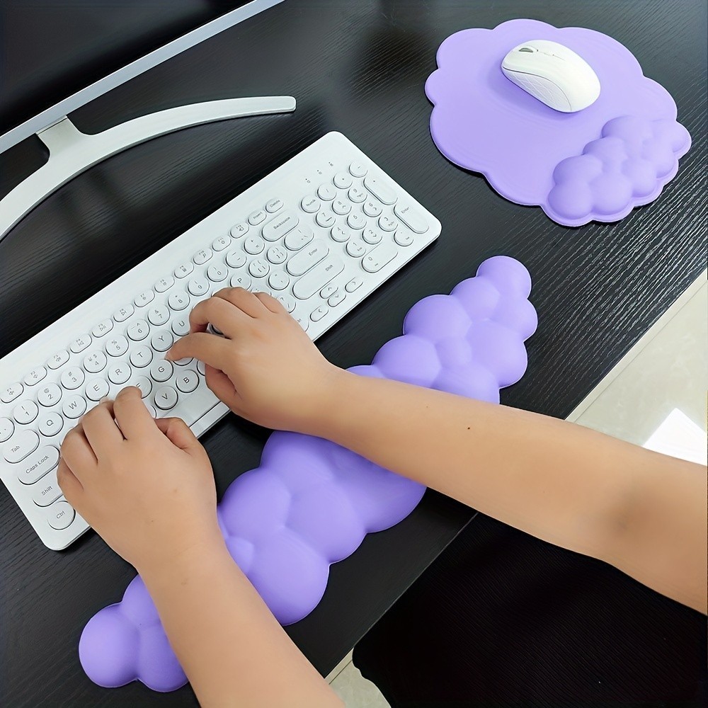 Cloud Keyboard Mouse Wrist Pad Typing Wrist Rest Men Women Style Foam ...