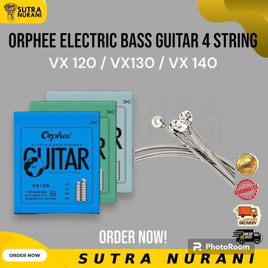 TALI BASS ELEKTRIK ORPHEE 4 TALI VX120 / VX130 / VX140 | Shopee Malaysia