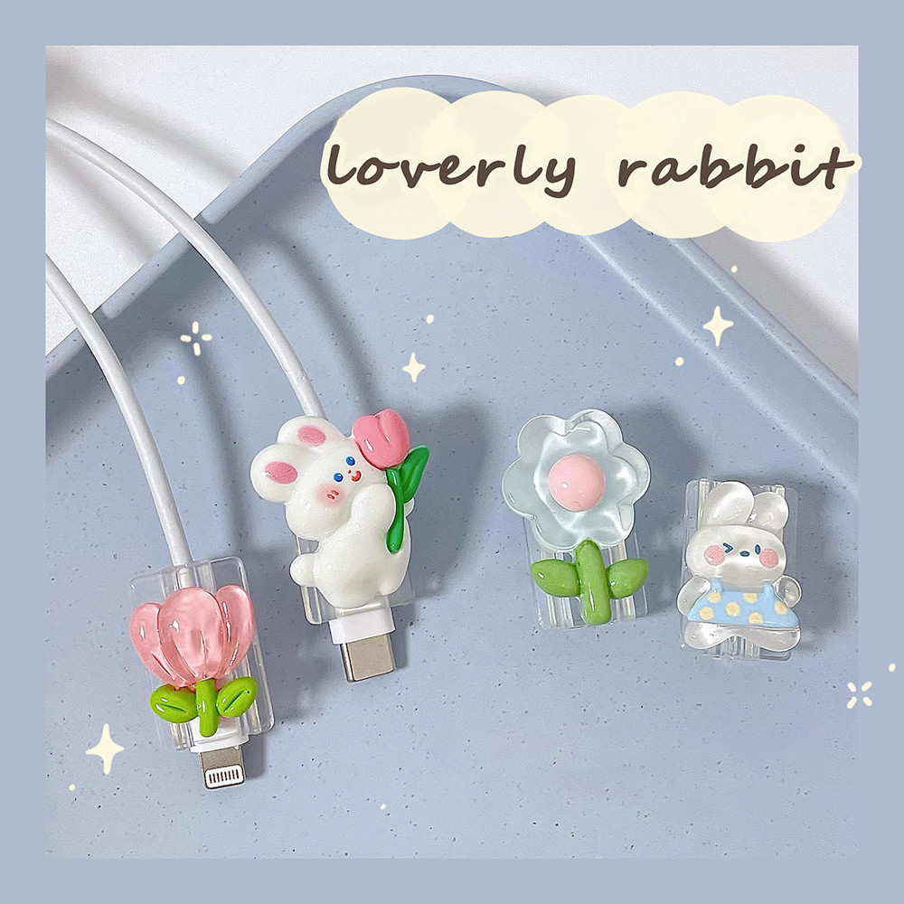 Cute Winnie Bear Cable Winder Protector Compatible for USB Charger ...