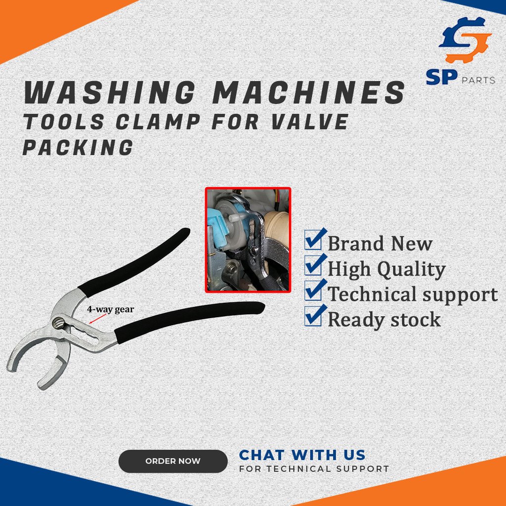 WASHING MACHINES TOOLS CLAMP FOR VALVE PACKING -4 WAY GEAR (PEMBUKA ...