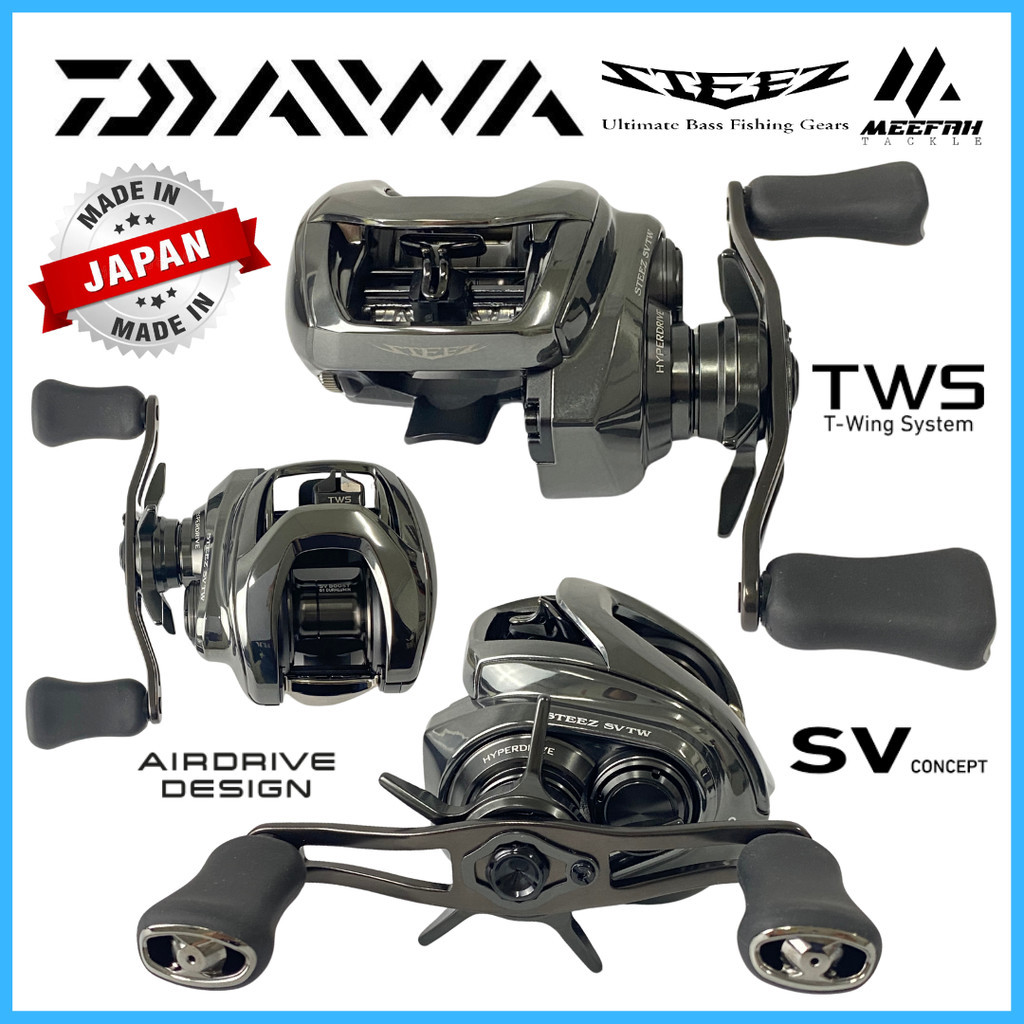 NEW ARRIVAL DAIWA 2024 STEEZ SV TW 100XHL & 2021 Steez A TW HLC 1 YEAR WARRANTY + FREE GIFT ...