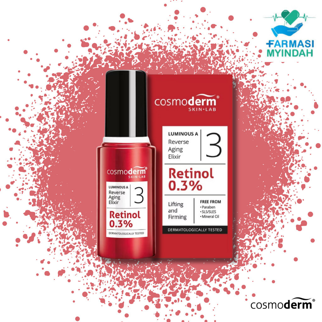 Cosmoderm Luminous A Reverse Aging Elixir 30ml (Retinol) | Shopee Malaysia