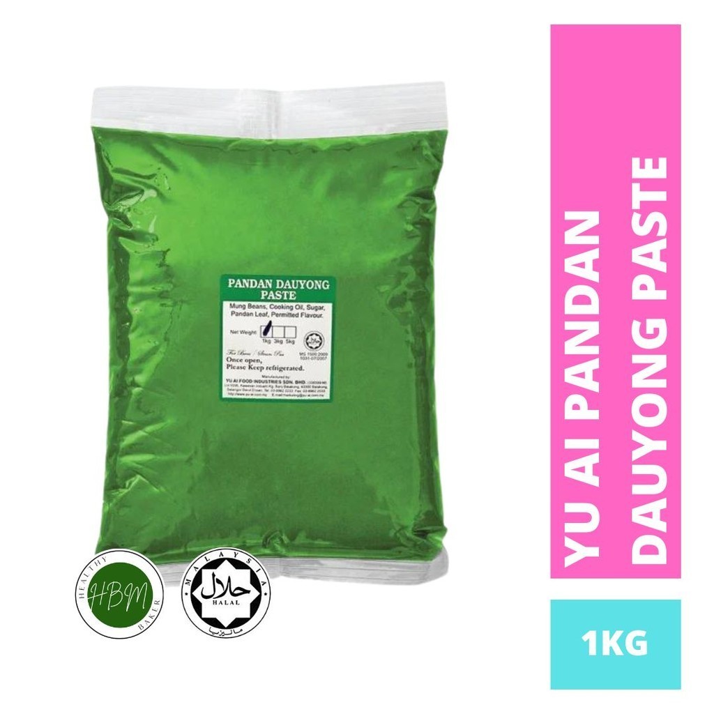 Pandan Dauyong Paste 1kg / Pandan Dauyong Filling 1kg / Inti Pandan ...