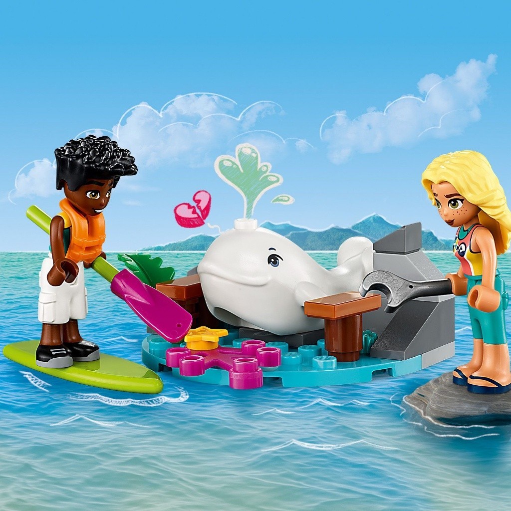 LEGO Friends 41752 Sea Rescue Plane Building Toy Set (203 Pieces ...