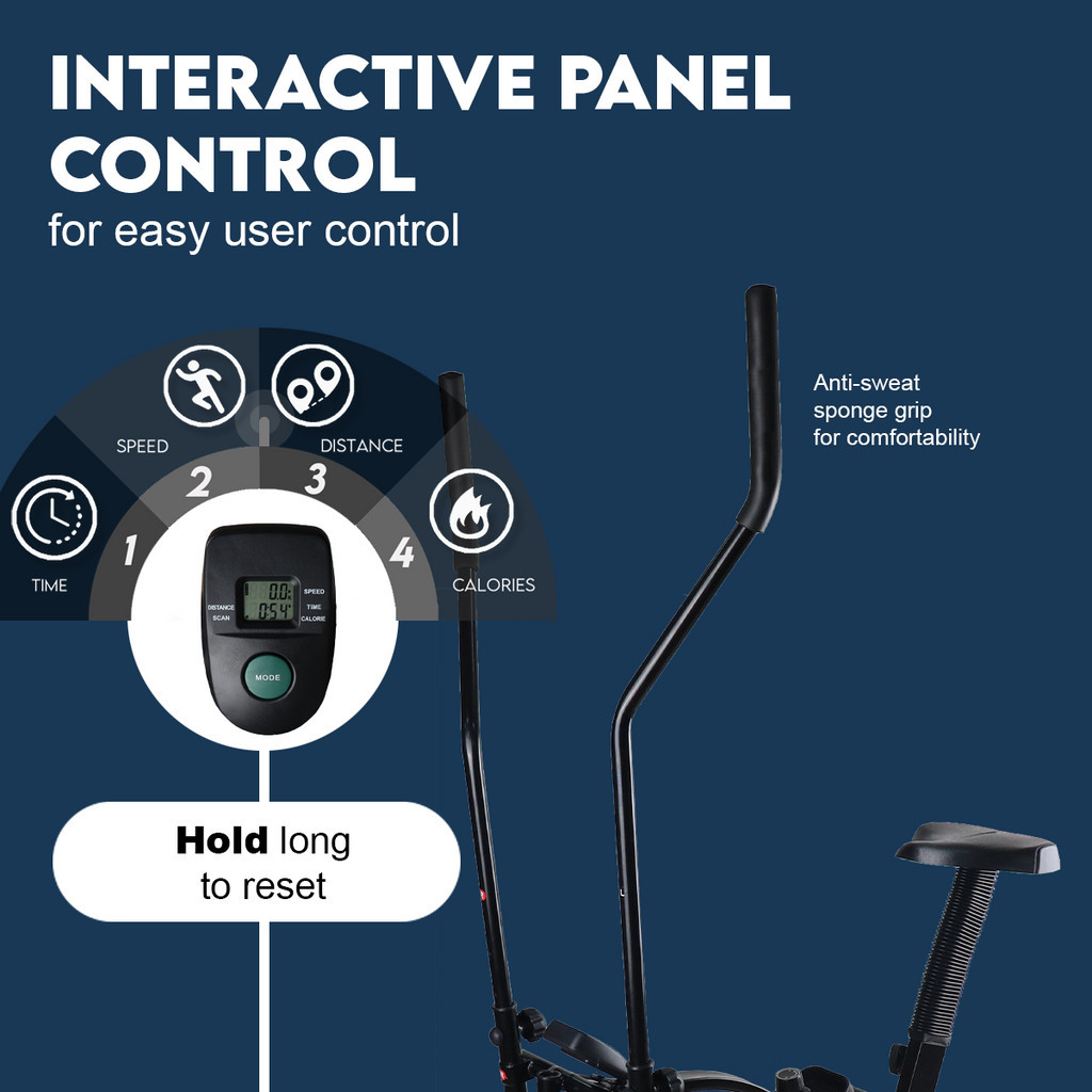 Vigor Fitness Elliptical Trainer / Orbitrac 2-In-1 Cross Trainer Bike ...