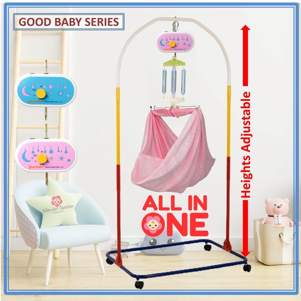 Wonder Garden Good Baby Electric Spring Cot Set (Pakej Buaian Lengkap ...