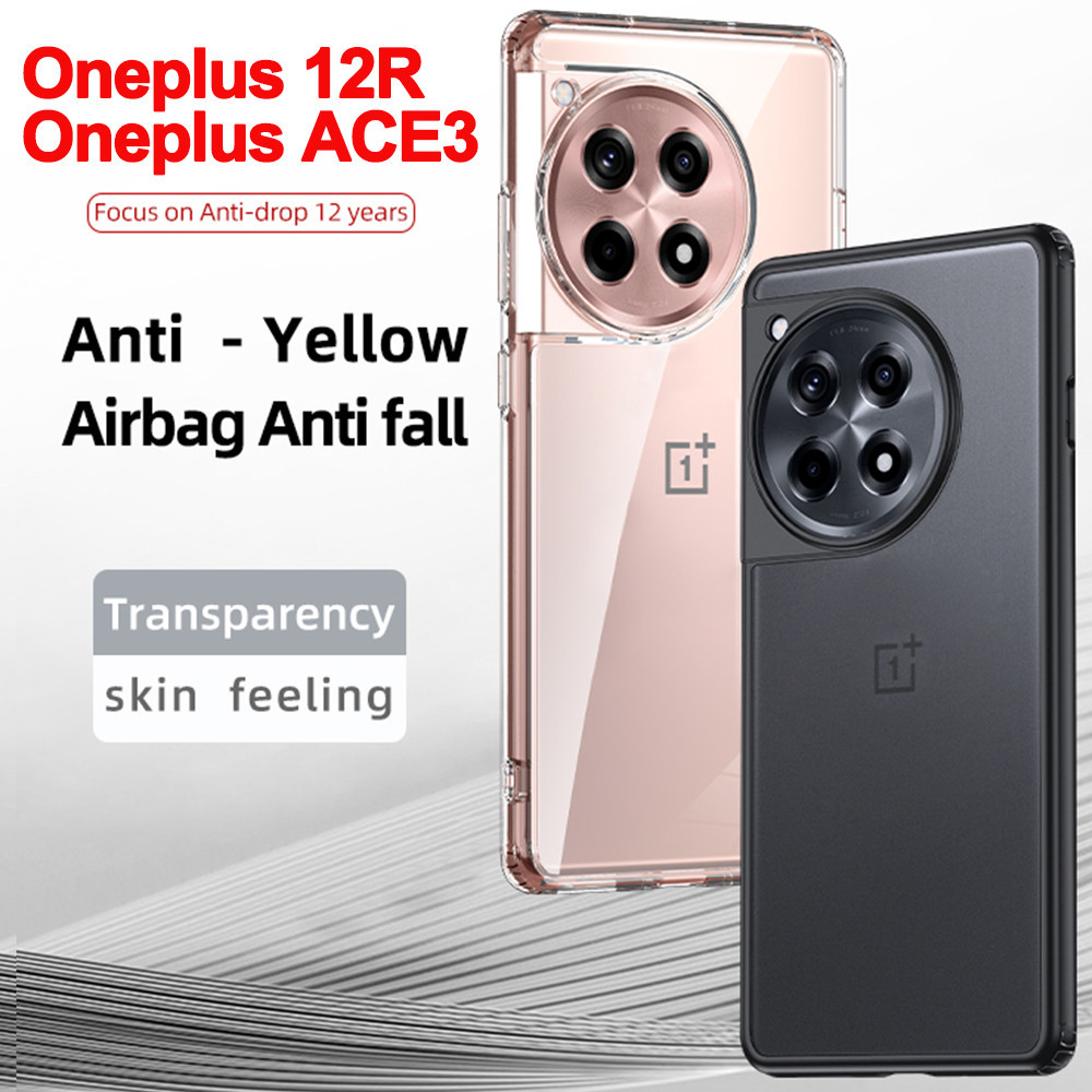 Case for Oneplus ACE 3 1+12R Clear Back Cover Soft TPU Silicone Frame ...
