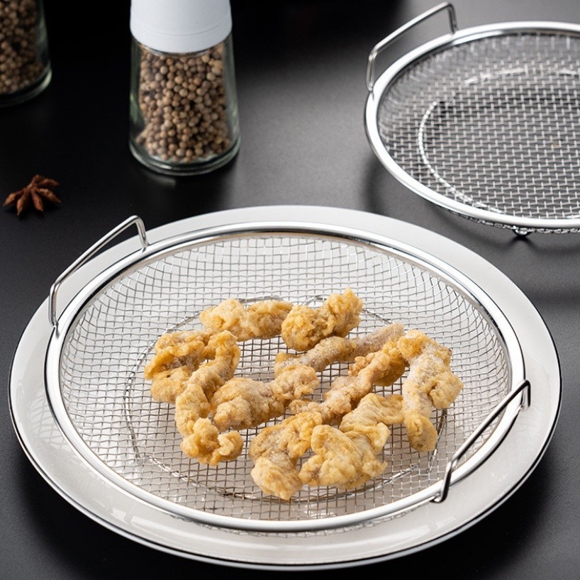Kitchen Oil Strainer Pan / Stainless Steel Oil Leaking Mesh/ Frying Oil ...
