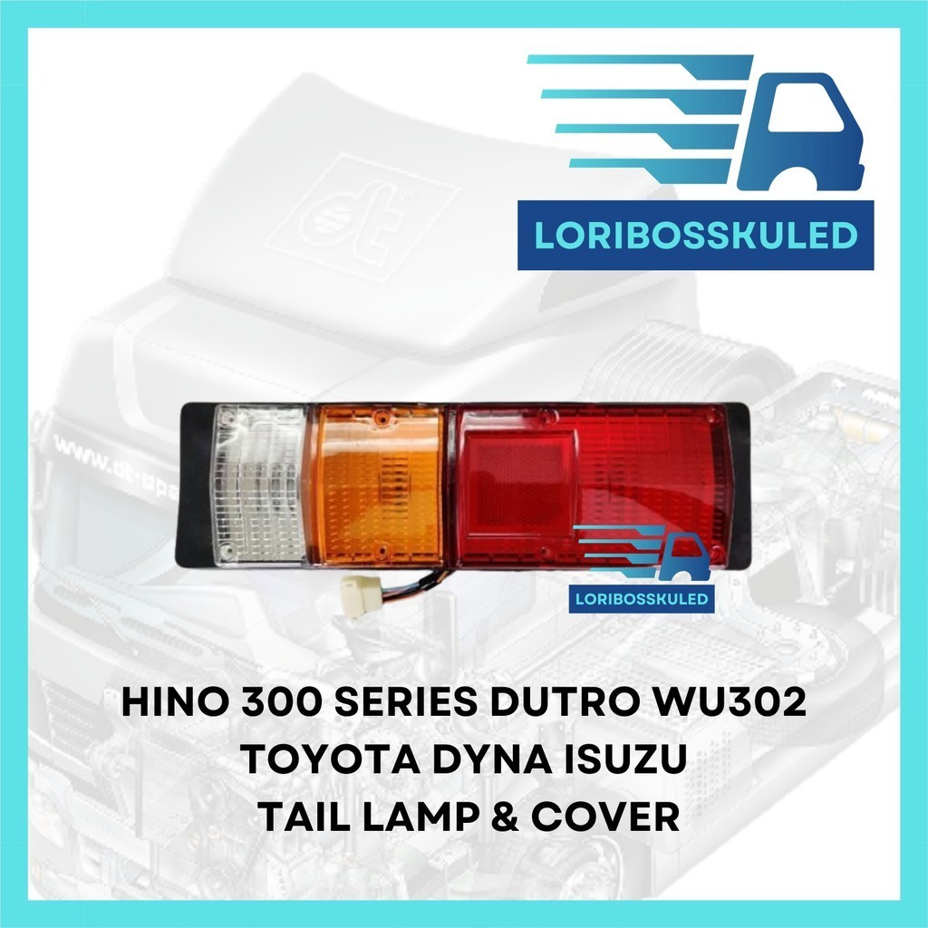 BOSSKU HINO 300 SERIES DUTRO WU302 TOYOTA DYNA ISUZU Tail Lamp & Cover ...