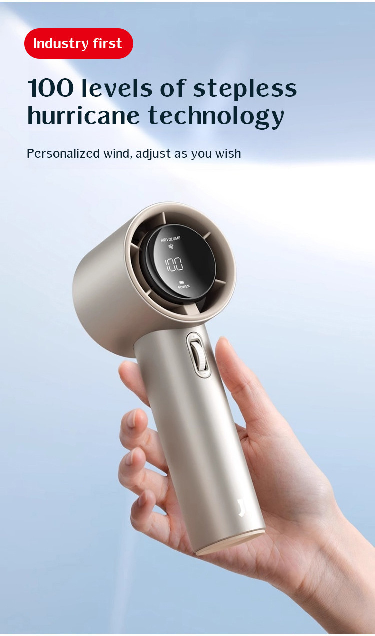Jisu Turbo High Speed Handheld Fan Powerful Outdoor Portable Handheld ...