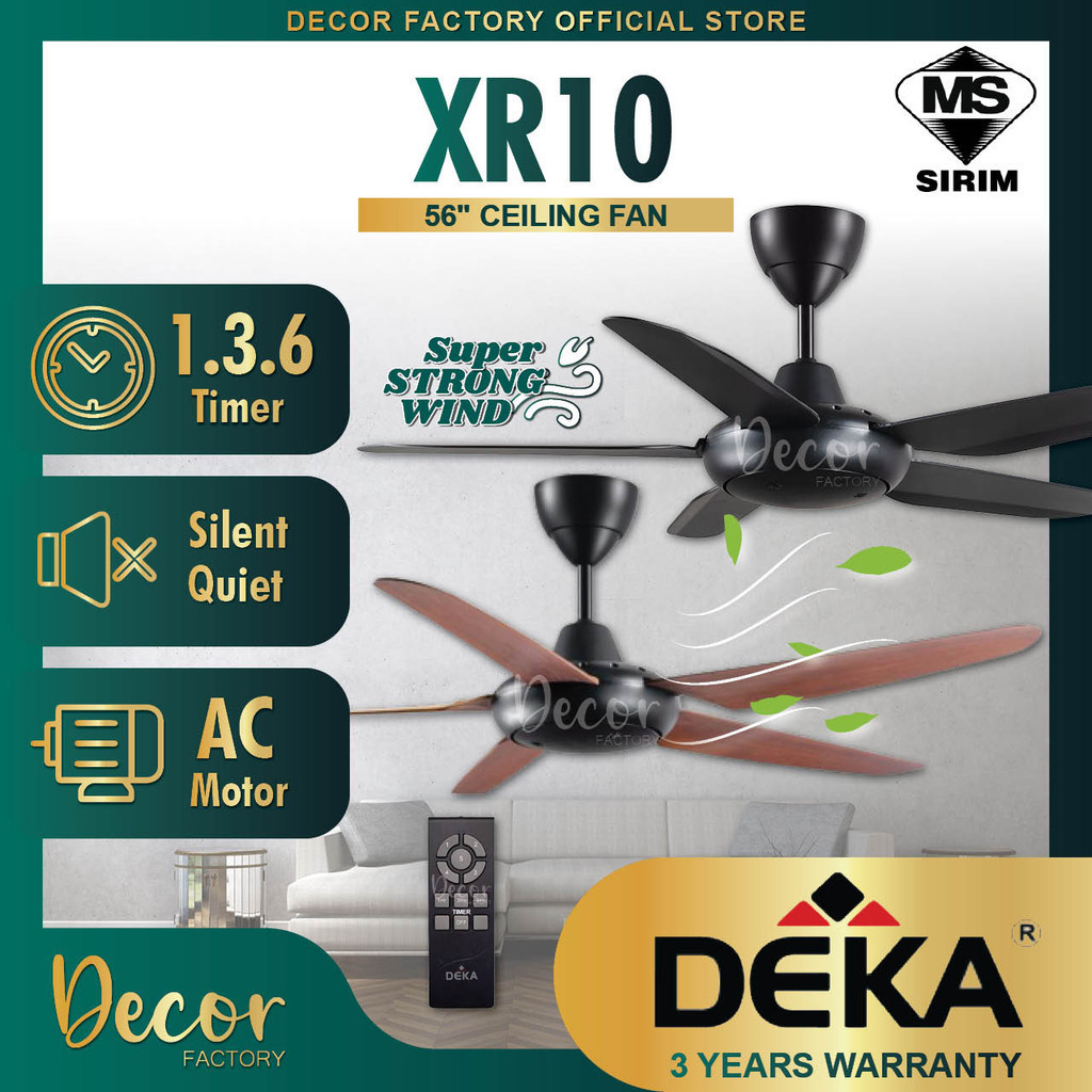 DEKA Fan XR10 56" l DEKA XRBABY 46" 5 Blades 5 Speed Control AC Motor ...