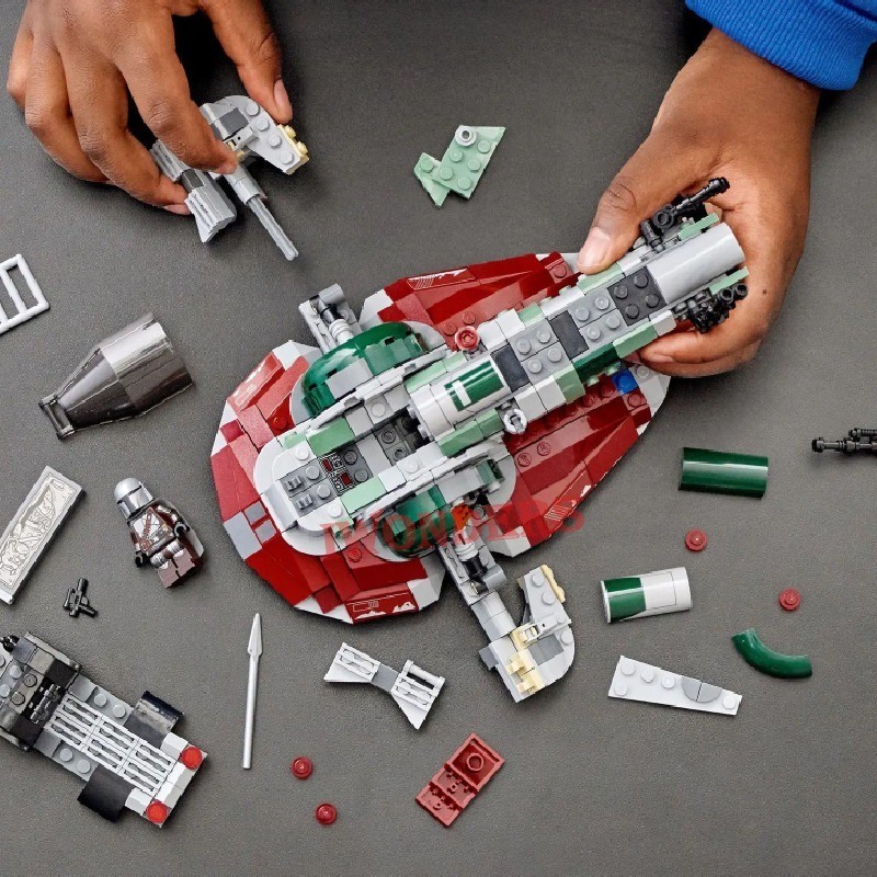 NEW 592PCS Ucs Slave Building Block Bricks The Mandalorian Boba Fett's ...