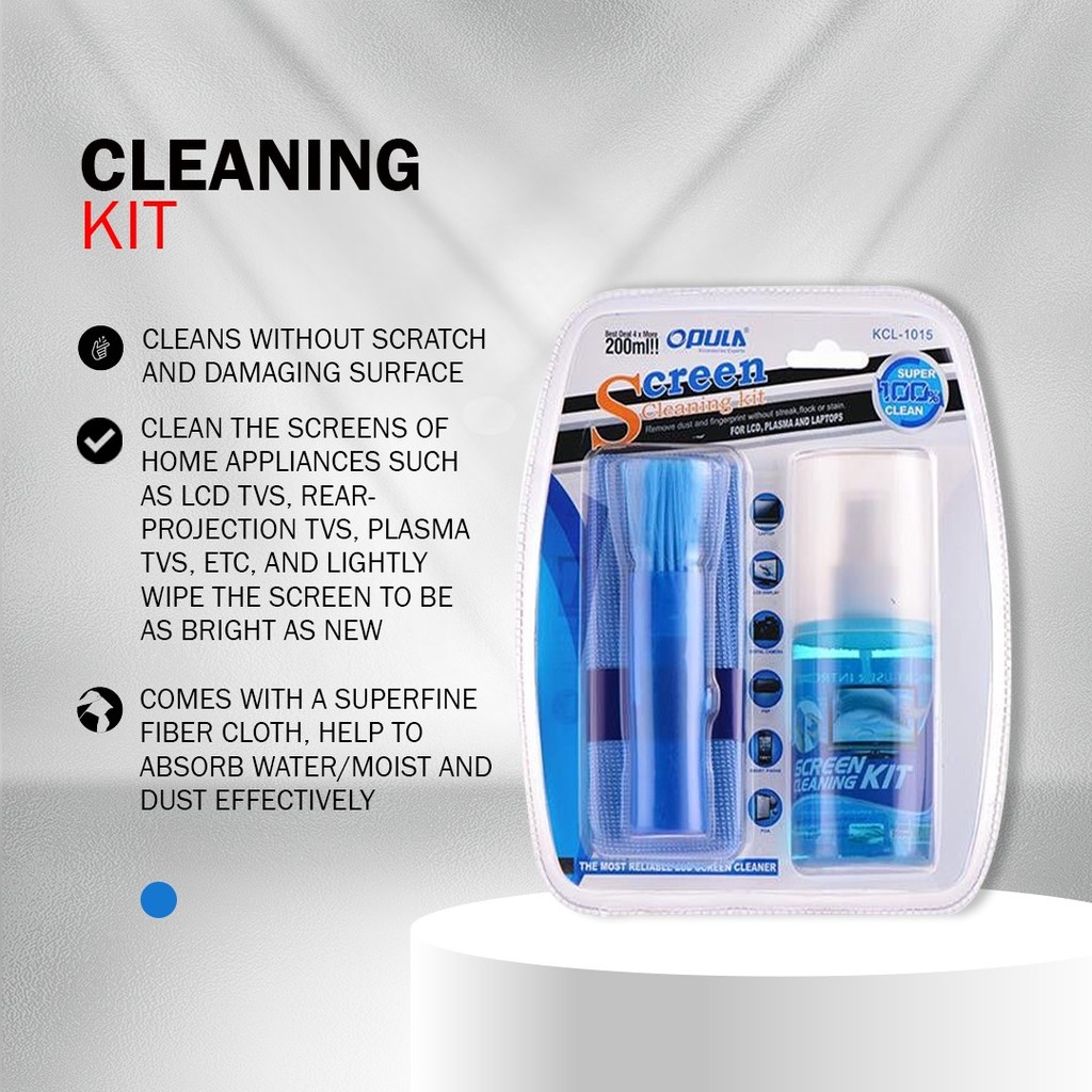 Mobile Phone Laptop Monitor PC Screen Cleaning Kit 200ml Big Cleaner ...