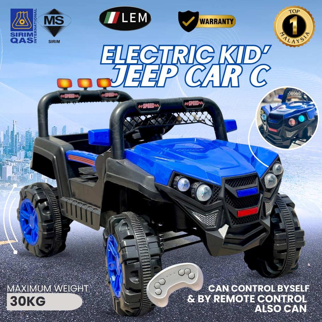 NEW!!! LEM 2025 JEEPCAR C FOR KIDS ELECTRIC CAR AND CAR CONTROL TOY CAR ...