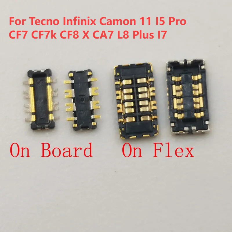 1-10Pcs Battery Flex Holder FPC Connector Plug On Board For Tecno KD6 ...