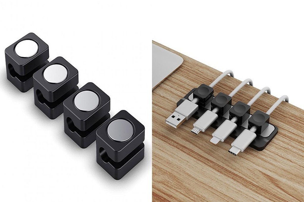 CZ Micro Usb Cord Holder Cable Organizer Adjustable Magnetic Cable Clip ...