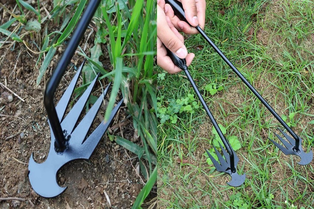 SGW_ Weeding Artifact Garden Hand Weeder Tool Long Handle Garden Weeding Tool for Easy Weed ...