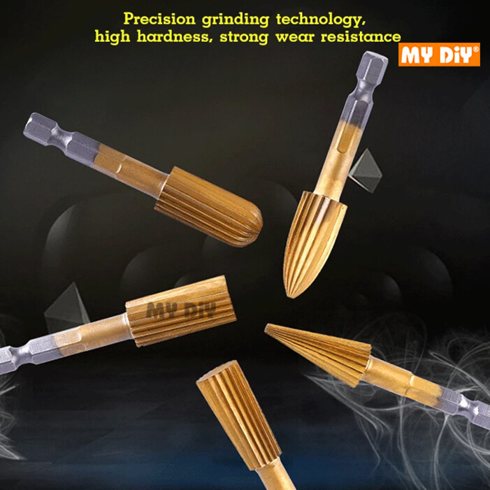 MYDIYHOMEDEPOT - HSS ROTARY BURR RASP FILE DRILL BIT SET ROTARY WOOD ...