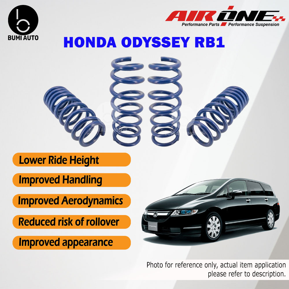 Honda Odyssey RB1 Lowered Sport Spring Front (Depan) & Rear (Belakang) 1 SET (4pcs) | Shopee ...