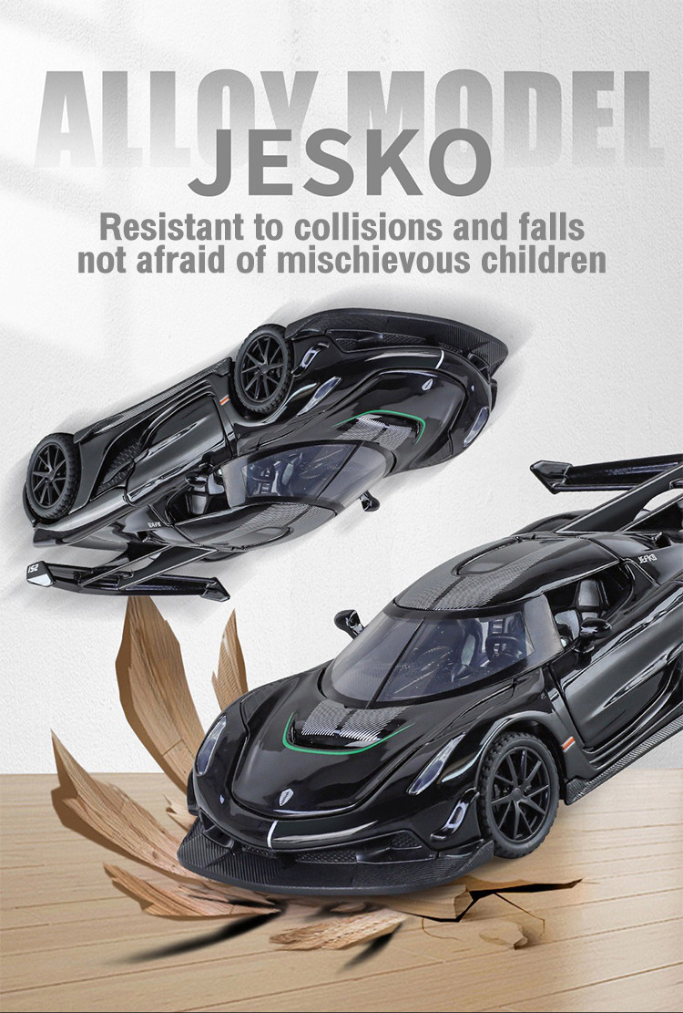 KLT 1:32 Koenigsegg Jesko Supercar Diecast Model Car Alloy Cars Toys ...