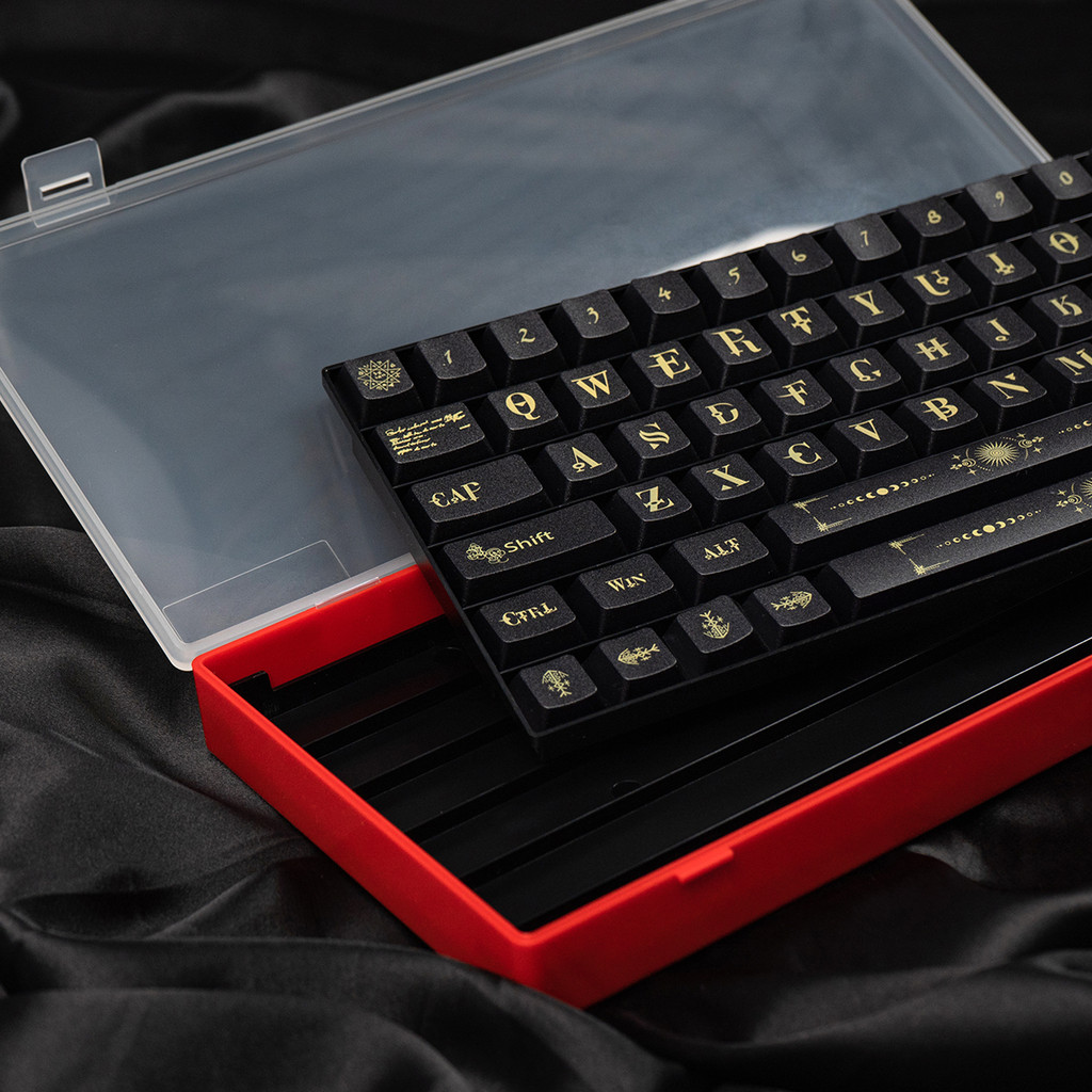 Black Red Keycaps display Container Storage Box Display Can for ...
