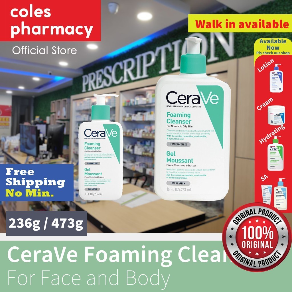 CeraVe Foaming Cleanser 236ml & 473ml | Shopee Malaysia