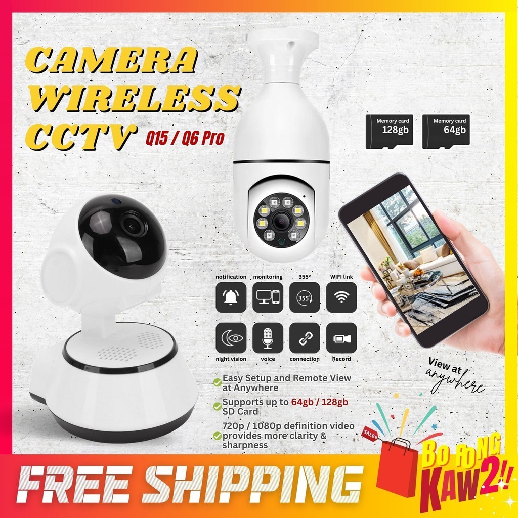 1080p CCTV Wireless Camera Mini WiFi Security Night Version Two Way ...