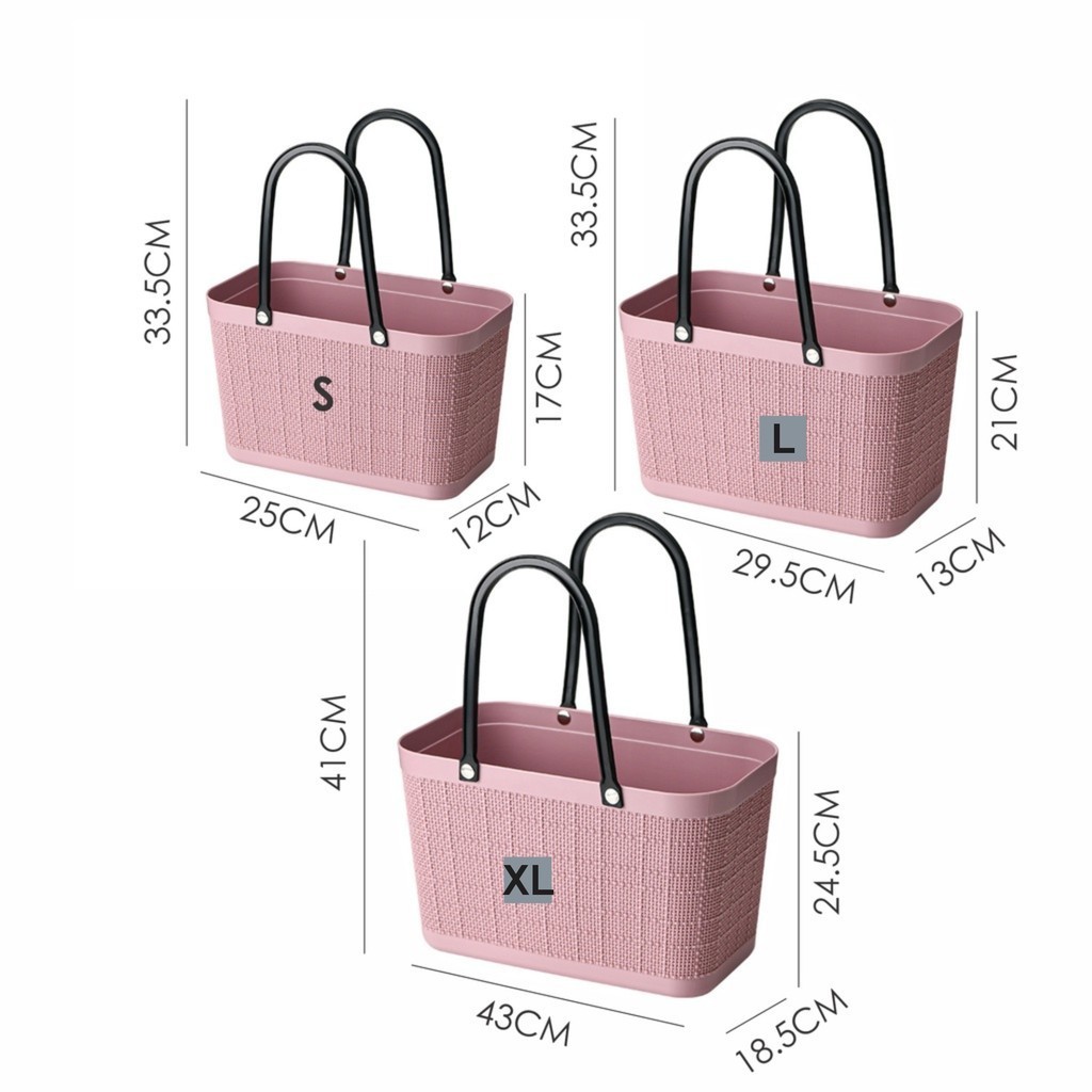 BC Grocery Basket Japanese Style Large Square Basket Hard Basket ...