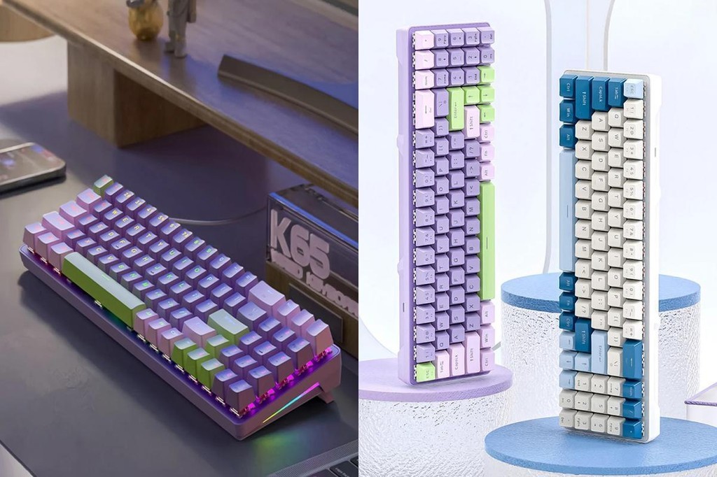 [Ready Stock] Full Size Keyboard Mechanical Keyboard 78 Keys Quiet Hot ...