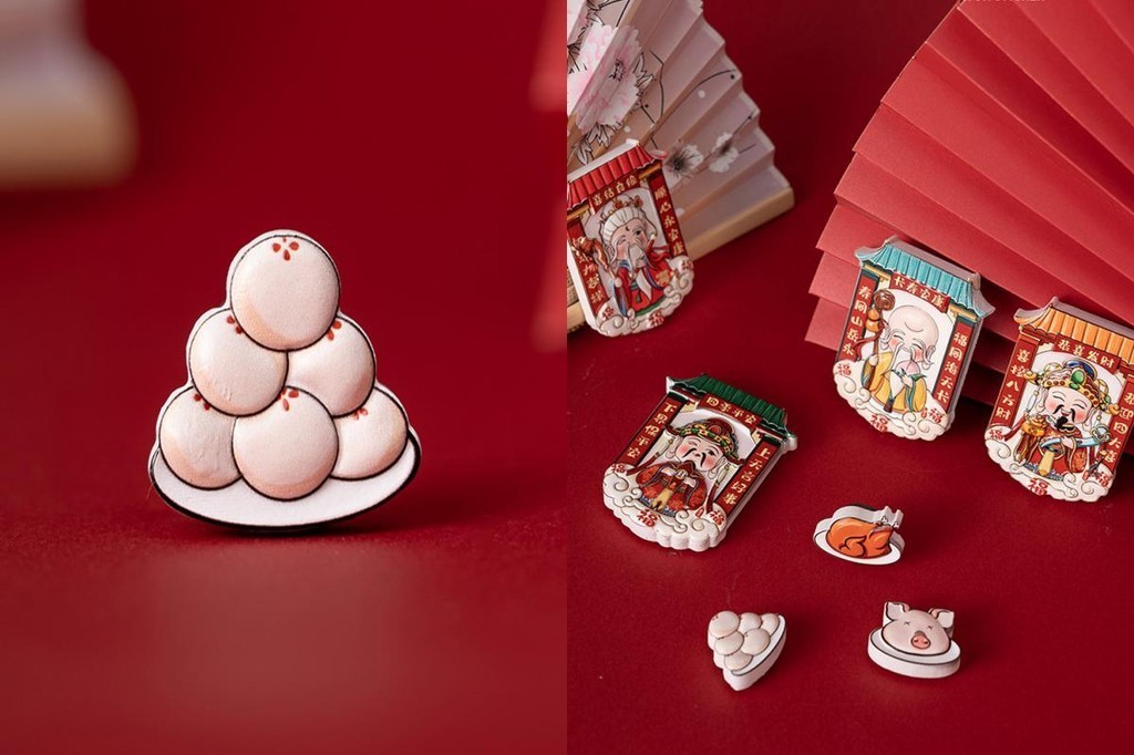 livecity| Chinese New Year Refrigerator Magnets Traditional Chinese ...