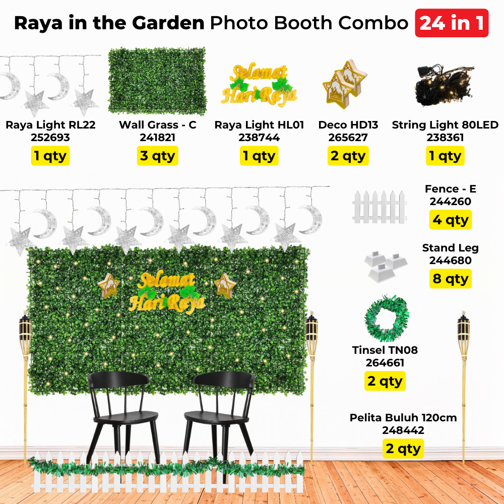 SUPERSAVE Raya 2025 Combo Set Wall Decoration School Office Hiasan Kad ...