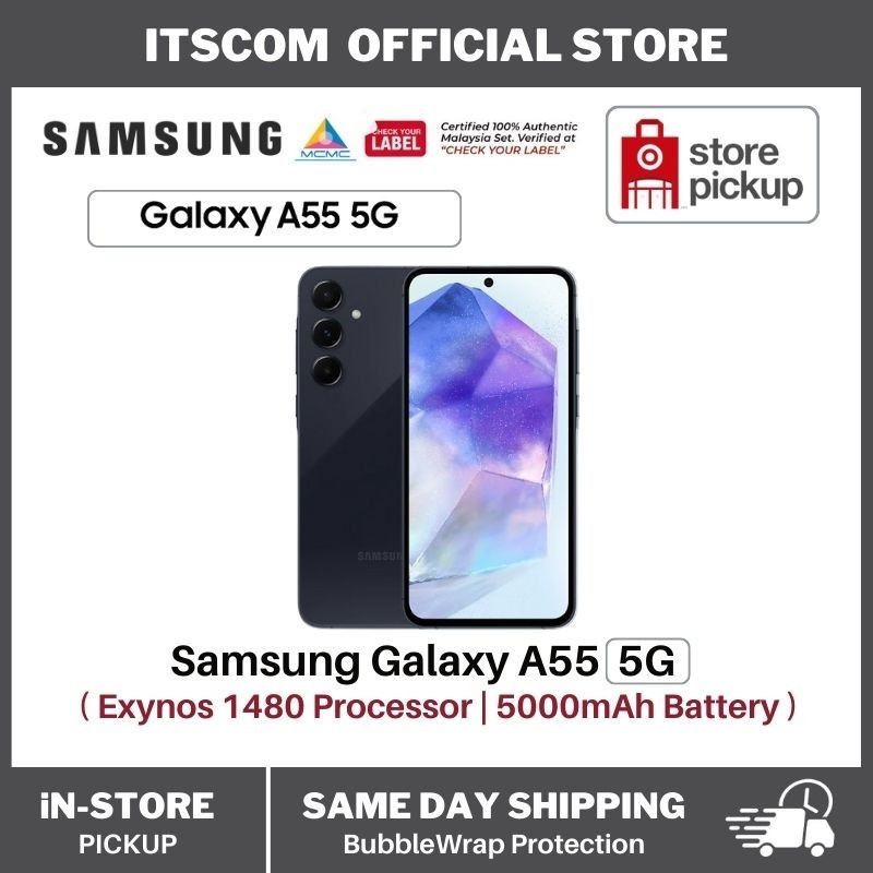 Samsung Galaxy A55 5G Super AMOLED Display Exynos1480 Chipset 5000mAh ...