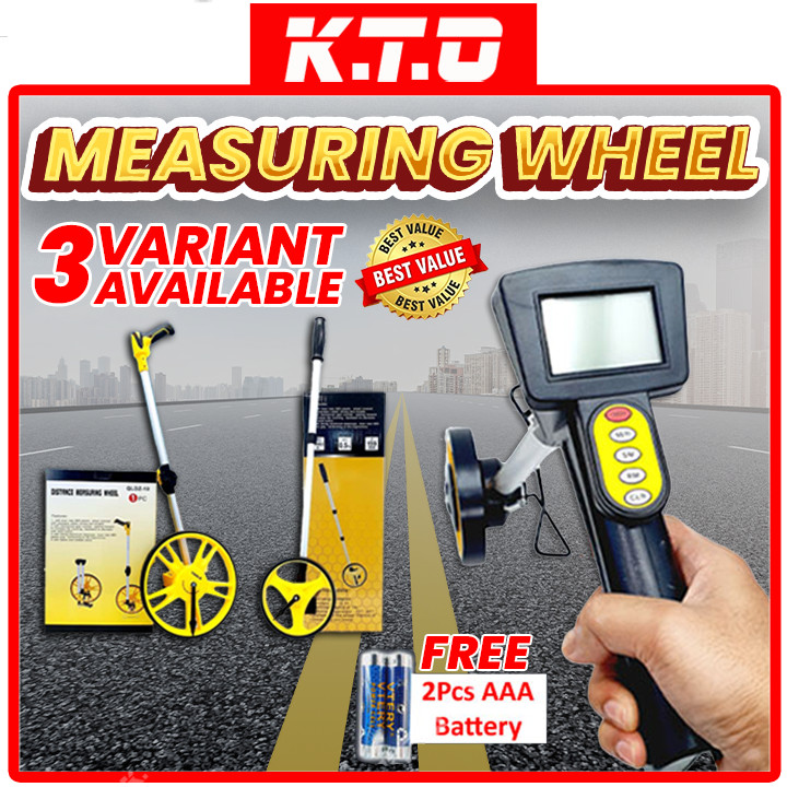 Analog / Digital Display Folding Distance Measuring Wheel 10km ...